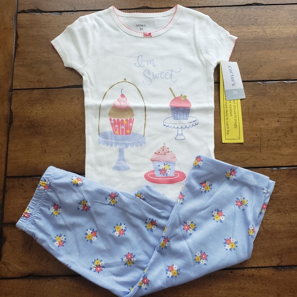 Carter's | Pajamas | Nwt Carters 2piece Colupcake Pj Set | Poshmark